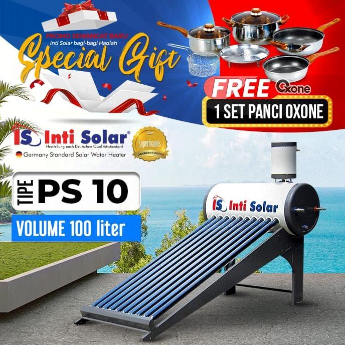 Jual (BISA COD) Intisolar PS 10 / Inti Solar PS 10 / 100 liter model ...