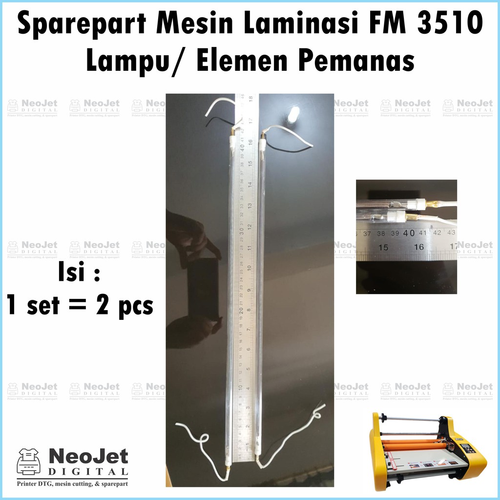 Jual Lampu Elemen Pemanas Mesin Laminasi Laminating FM3510 FM 3510 ...