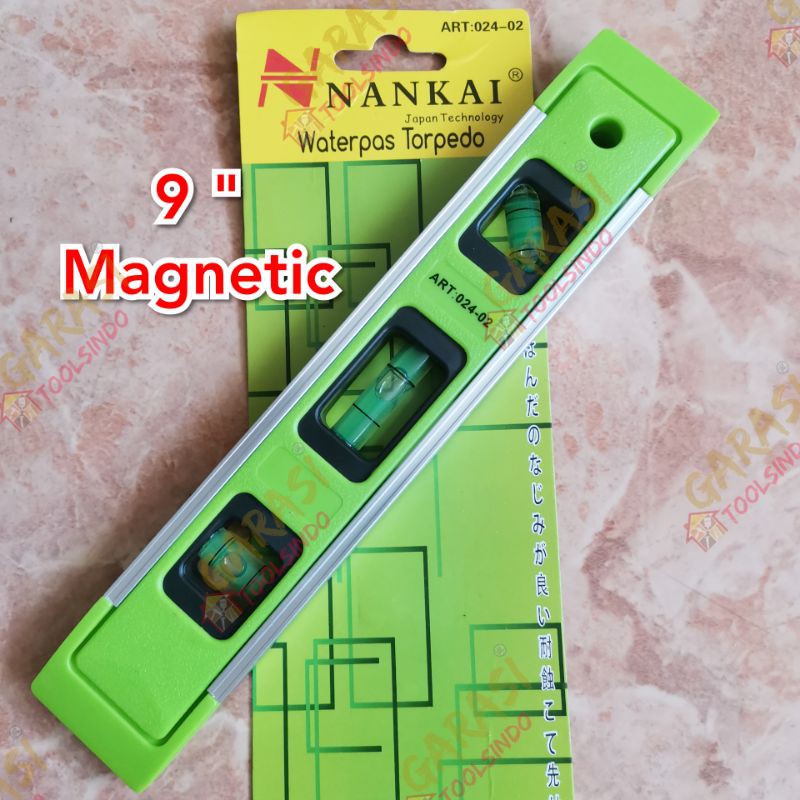 Jual waterpas torpedo 9" NANKAI magnet magnetic waterpass 9 inch ...