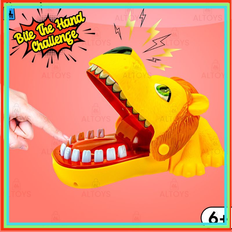 Jual Mainan singa gigit jari singa prank lion gigit singa gigit buaya ...