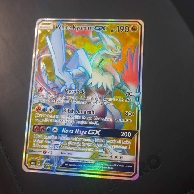 Jual White kyurem gx SR Full Art kartu pokemon trading card game tcg | Shopee Indonesia