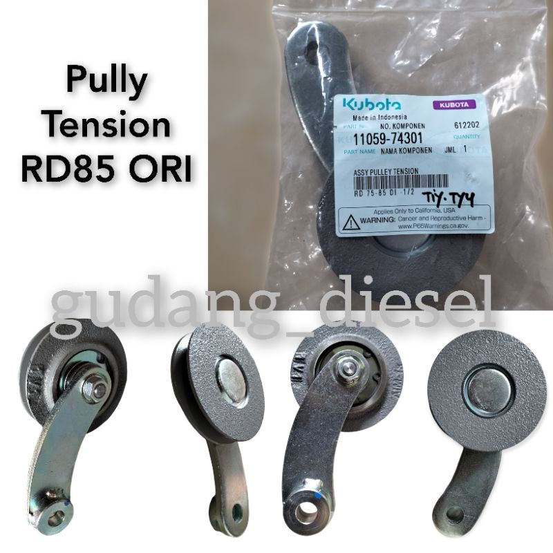 Jual Kubota RD85 Pulley Tension Assy/Pully Kipas Radiator Original ...