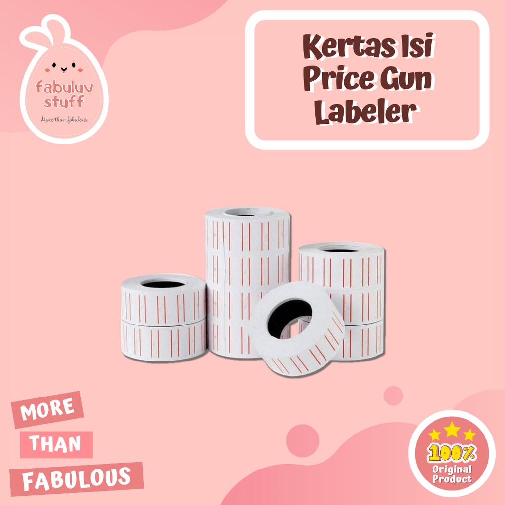 Jual ATK ~ Kertas Isi Label Harga Barang / Kertas Isi Price Gun Labeler ...