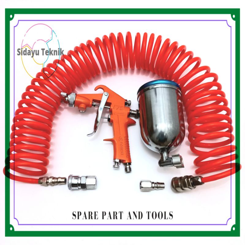 Jual Spray Gun K3 F75 Selang Kompresor Angin | Shopee Indonesia