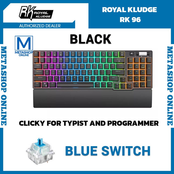 Jual ROYAL KLUDGE RK96 WIRELESS MECHANICAL KEYBOARD GAMING RGB HOTSWAP | Shopee Indonesia