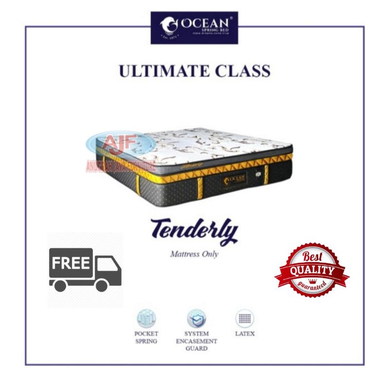 Jual OCEAN Springbed Mattras Latex Type Tenderly | Shopee Indonesia