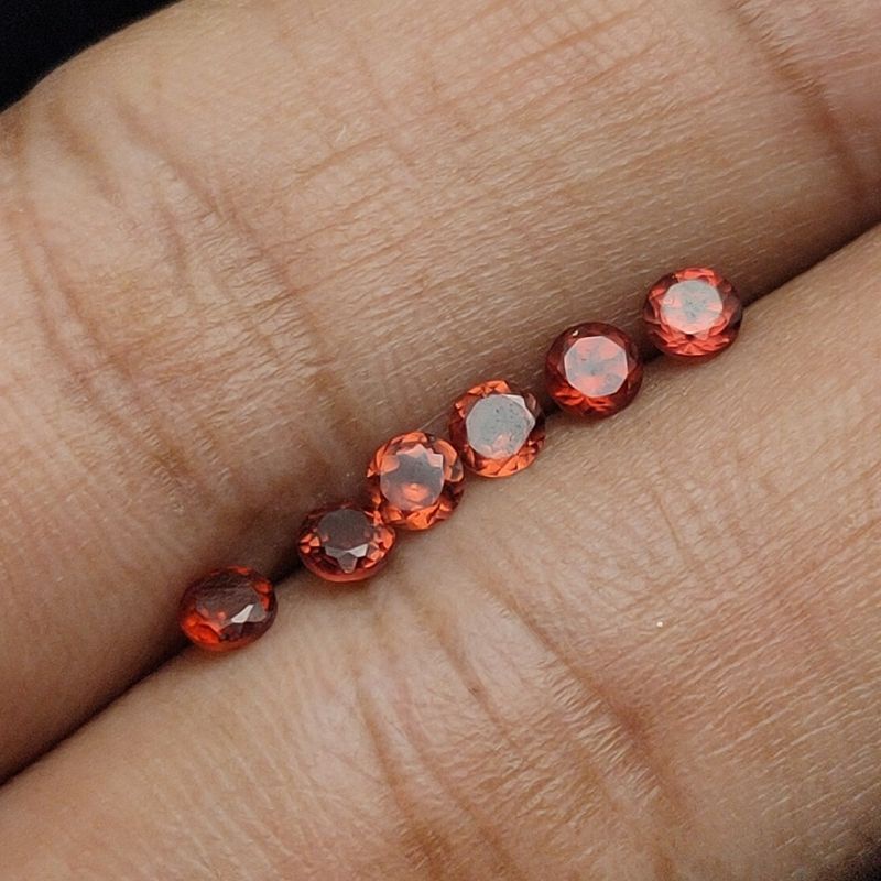Jual NATURAL TABUR RED GARNET MERAH 3MM | Shopee Indonesia