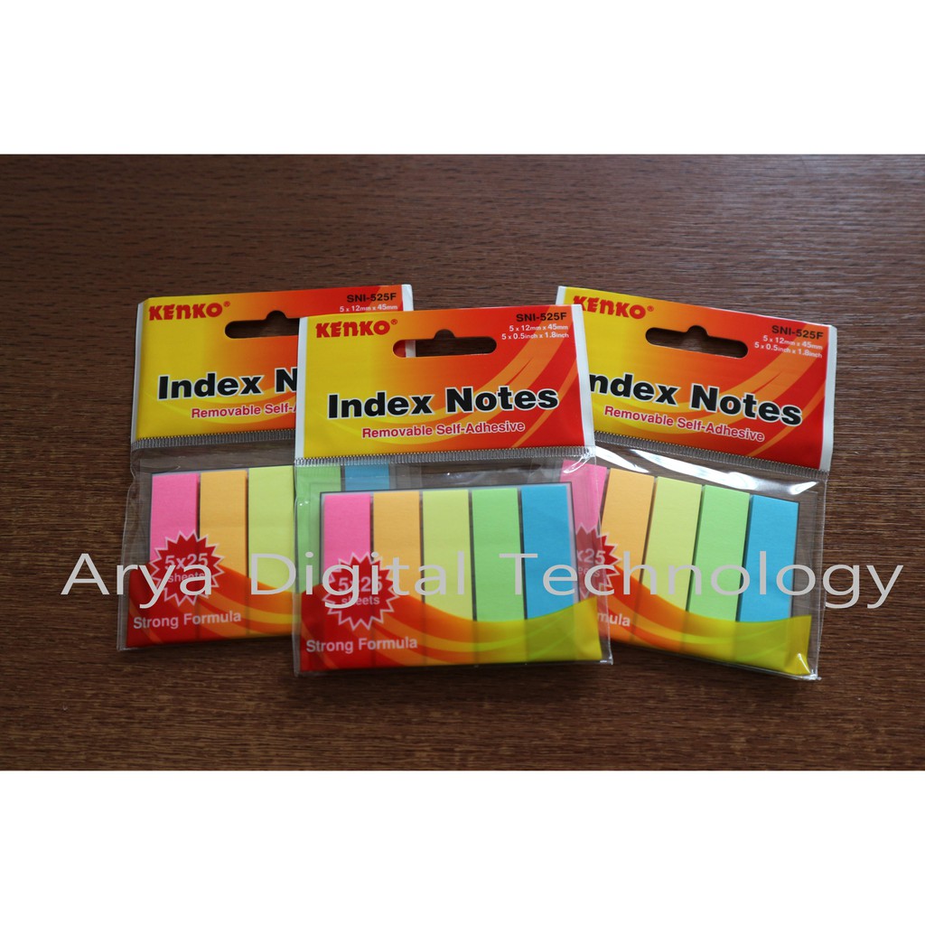 Jual Sticky Note Index Notes SNI 525F Kenko Kertas Memo Penanda Murah ...