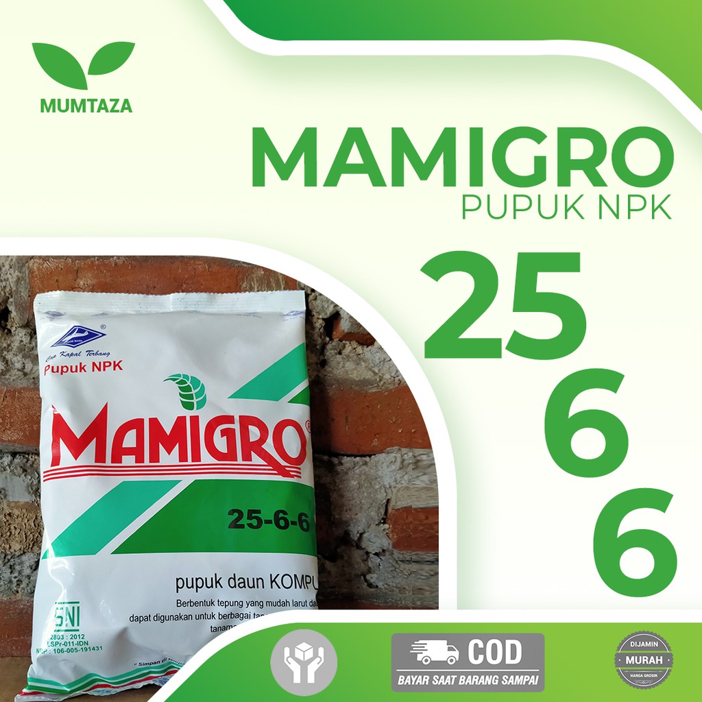 Jual Pupuk daun komplit MAMIGRO 25-6-6 kemasan 1 kg | Shopee Indonesia