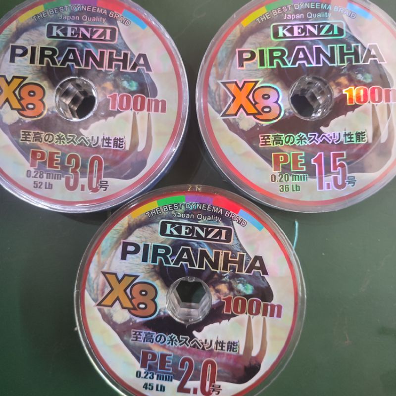 Jual PE PIRANHA X8 100M MULTI CALOR | Shopee Indonesia