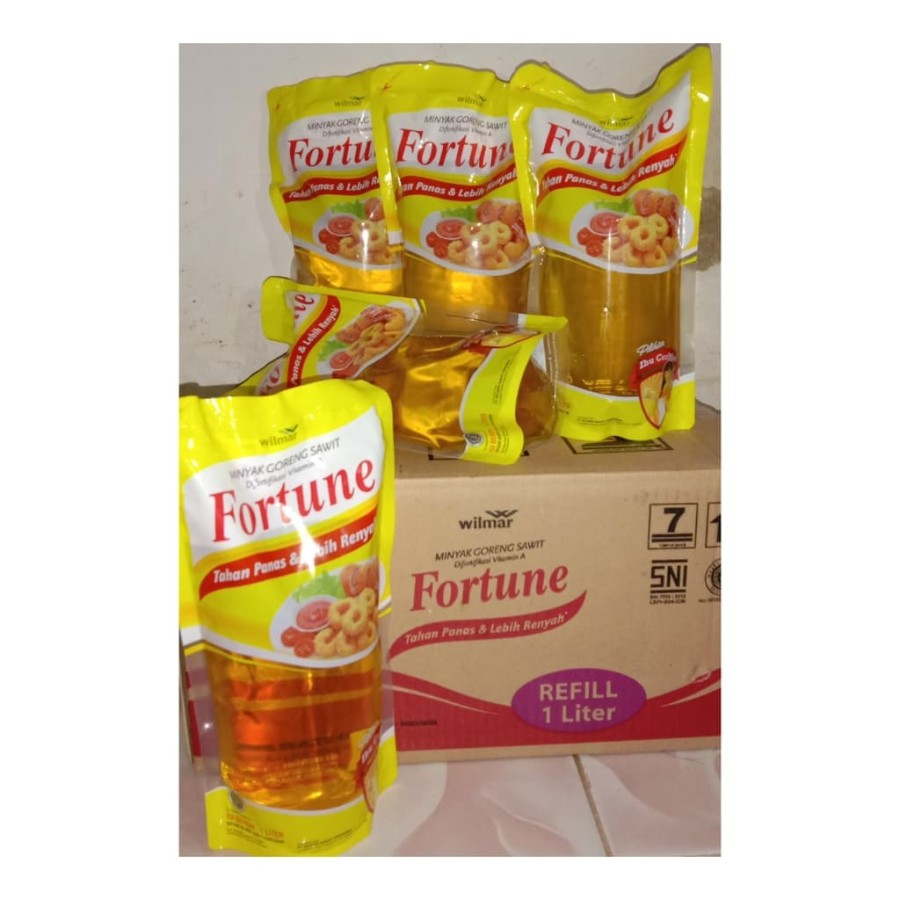Jual Minyak Goreng Fortune Refill 1 Liter HARGA PER DUS | Shopee Indonesia