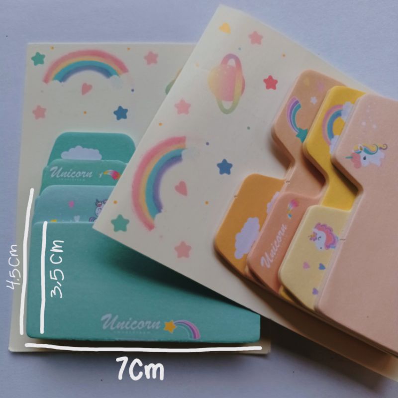Jual MR.DIY Kertas Memo/ Memo Paper/ Sticky Note Unicorn | Shopee Indonesia