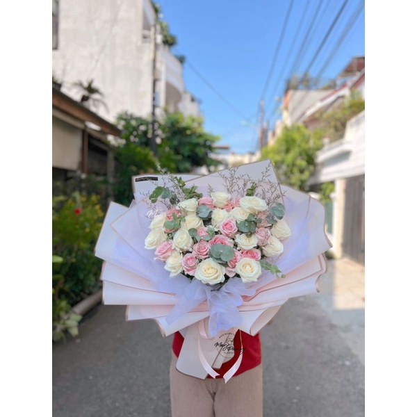 Jual FRESH ROSE BOUQUET 30 STEM - BOUQUET BUNGA MAWAR ASLI BUKET BUNGA ...