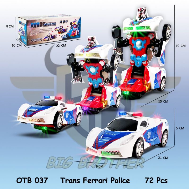 Jual ROBOT TRANSFORM POLISI MOBIL BERUBAH JADI ROBOT // MAINAN ANAK ...
