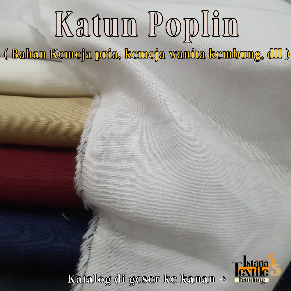 Jual 1/2 meter Bahan kain Katun Poplin / Popline | Shopee Indonesia
