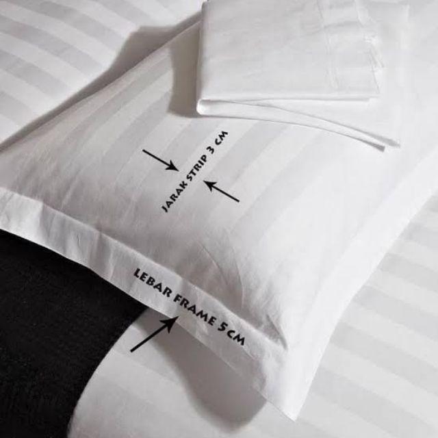 Jual Sprei bahan Dobby, sprei hotel, putih line, putih emboss, sarung ...
