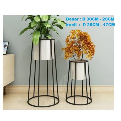 Jual POT BUNGA BESI/RAK BUNGA BESI 6 JARI JARI/STANDING POT/RAK POT ...