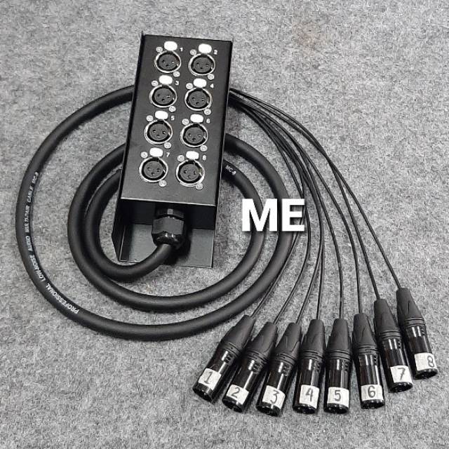 Jual kabel snake 8ch komplit panjang 15-50 meter - snake kabel audio 8 ...