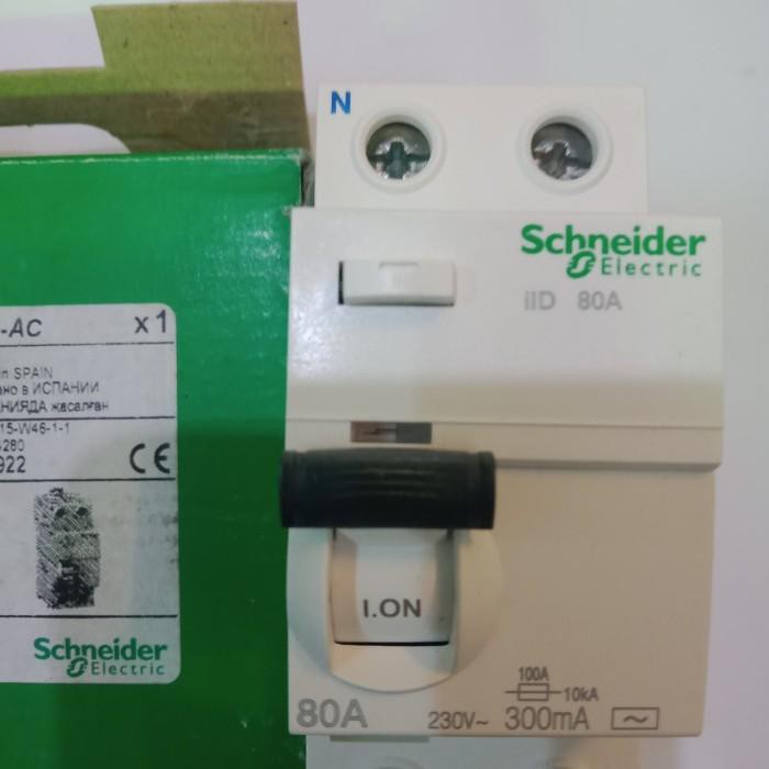 Jual RCCB/ELCB SCHNEIDER Acti9 iLD 2P 80A 300mA Berkulitas | Shopee ...