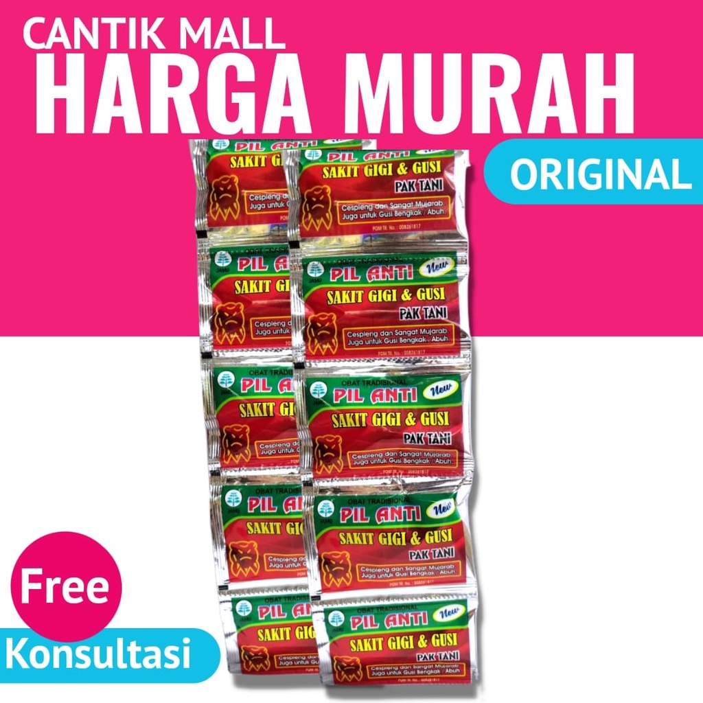 Jual CANTIK-CANTIK MALL- PIL PAK TANI KAPSUL OBAT SAKIT GIGI | Shopee Indonesia