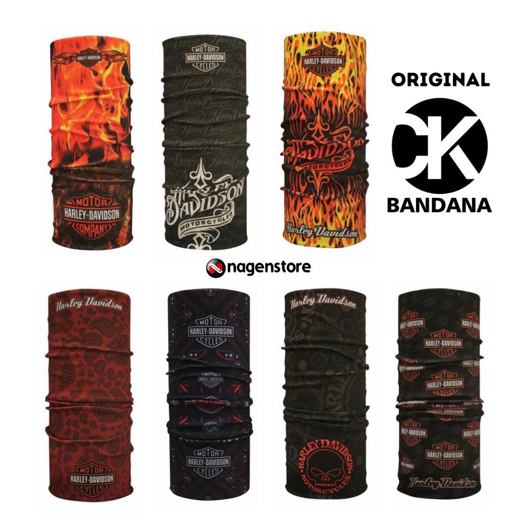 Jual CK Bandana Motif Harley Motor CK Bandana Original | Shopee Indonesia