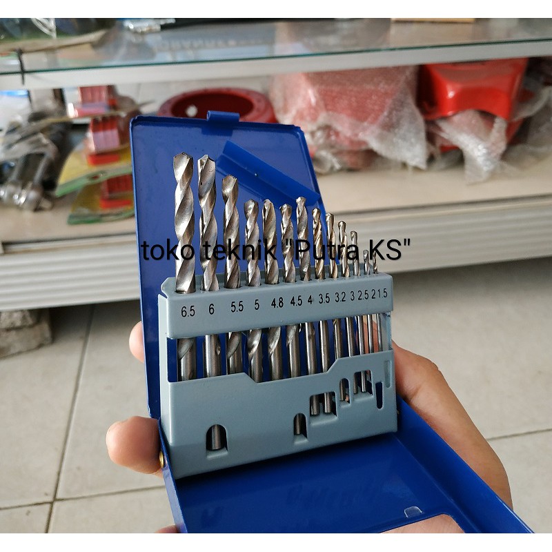 Jual Mata bor besi full set lengkap isi 13pcs box besi | Shopee Indonesia