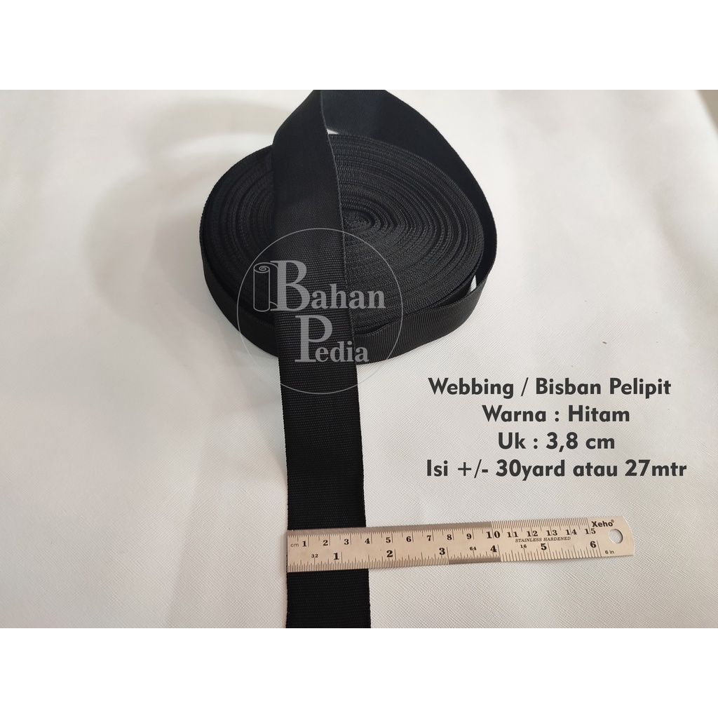 Jual [Roll 27mtr] Tali Webbing Bisban PP Plipit Pelipit Strap 3,8cm 1 ...