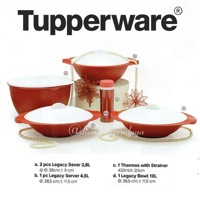 Jual Legacy Server Tupperware Legacy Bowl | Shopee Indonesia