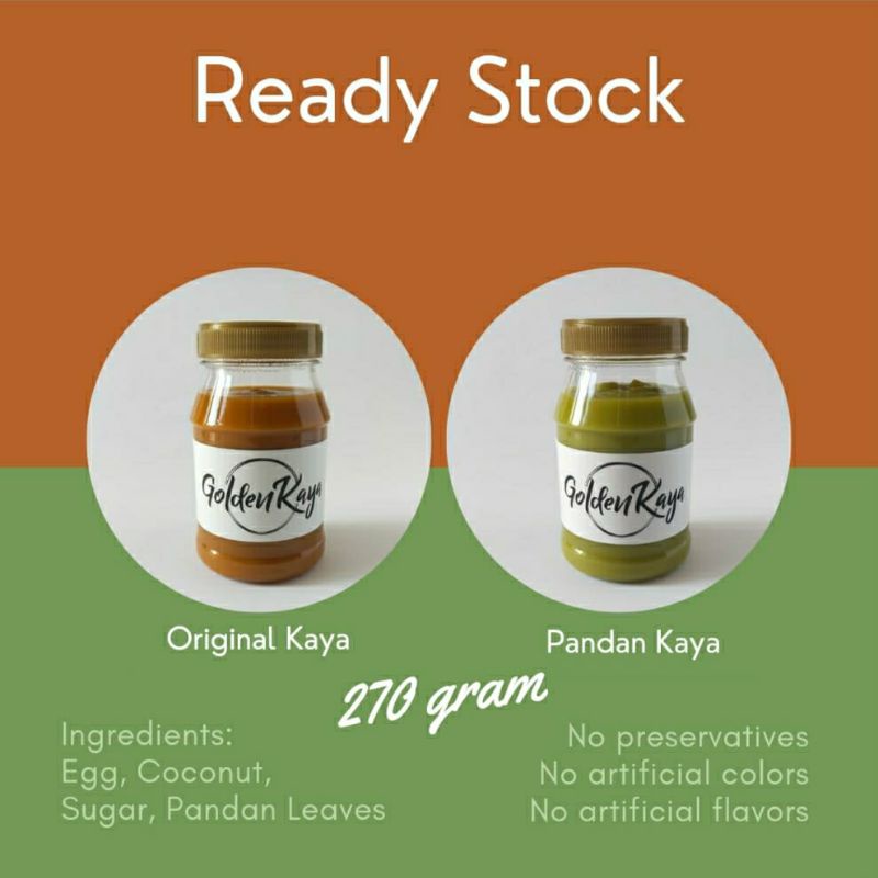 Jual Selai Golden Kaya, srikaya rasa original, rasa pandan | Shopee ...