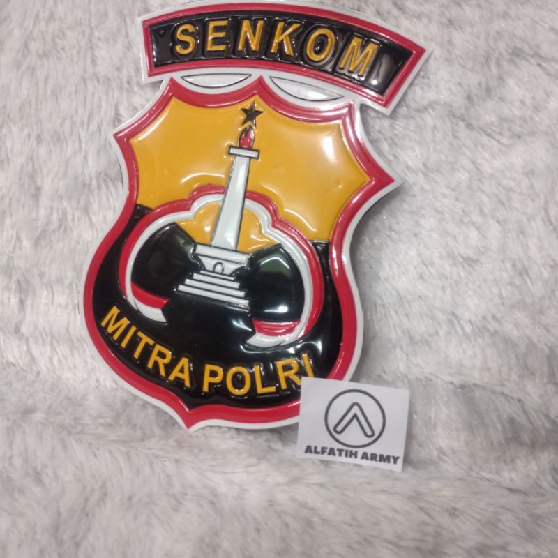 Jual Alfatih Army Stiker Senkom Jumbo Mobil timbul Embos 17 cm | Stiker ...