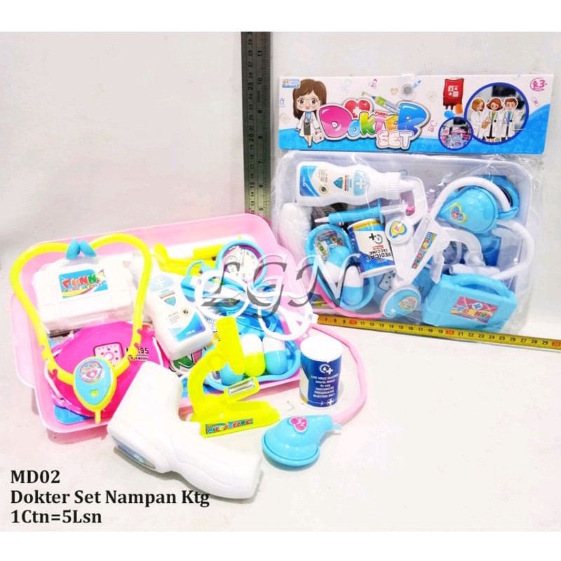Jual Mainan Anak Alat Dokter MD 02 Plus Nampan - Doctor Set MURAH ...