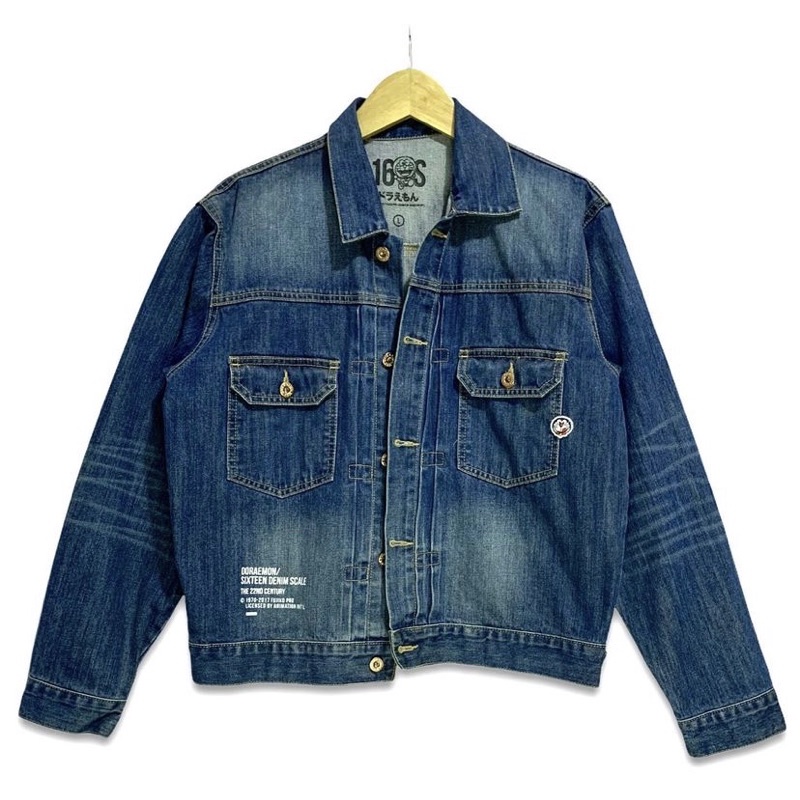 Jual Jacket Denim Sixteen Scale Denim x Doraemon (L) | Shopee Indonesia