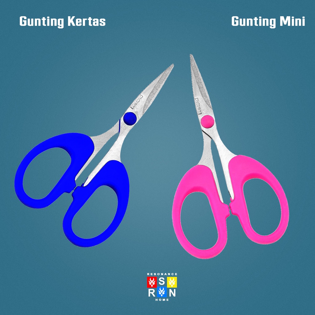 Jual Gunting Kertas Karton Mini / Alat Tulis Kantor Sekolah Resonance ...