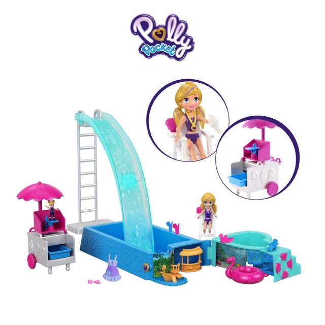 Jual Polly Pocket Splashtastic Pool Surprise Shopee Indonesia