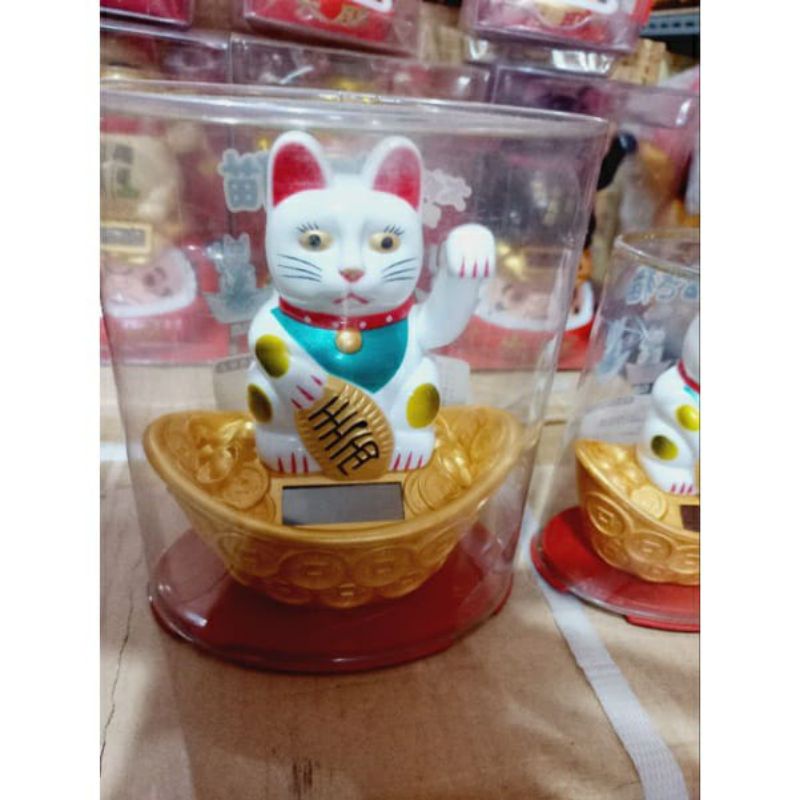 Jual LUCKY CAT SOLAR CELL / KUCING HOKI / KUCING REJEKI / MANEKI NEKO ...
