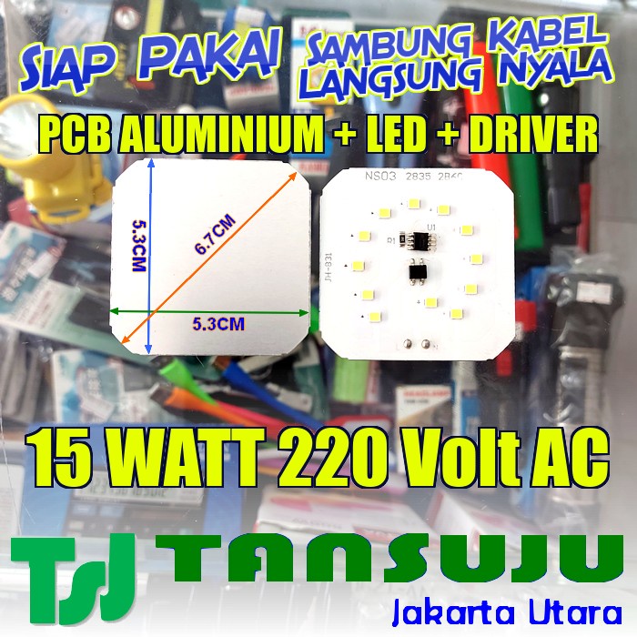Jual Modul Lampu SMD Led Downlight PCB Aluminium AC 220V 15 Watt ...
