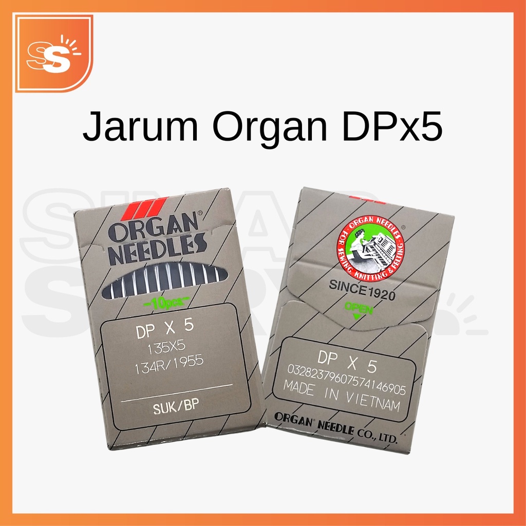 Jual Jarum Organ DP x 5 / Jarum Mesin Jahit DP x 5 Organ Needles (Original) | Shopee Indonesia