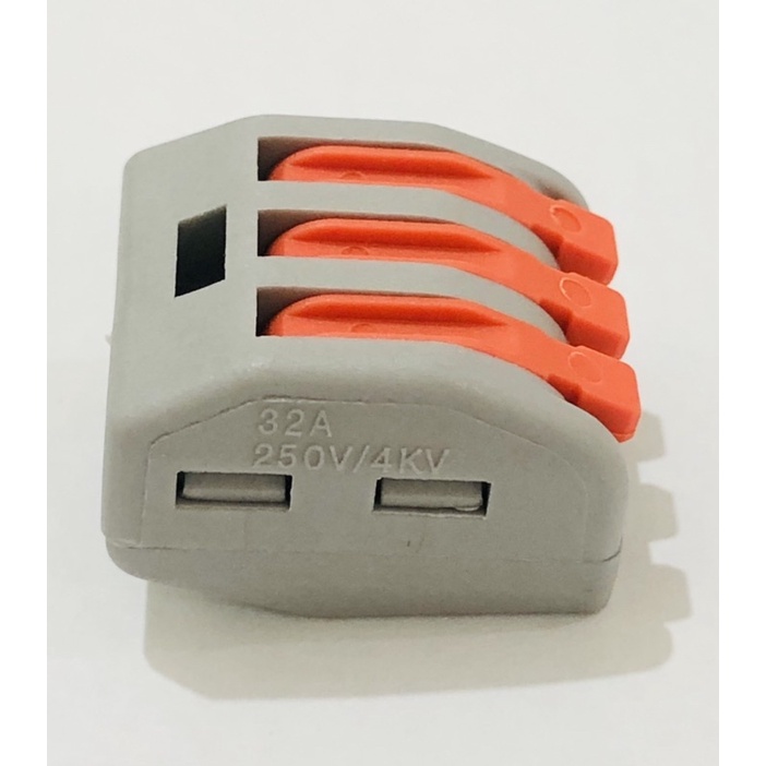 Jual Konektor Kabel PCT 213 OEM Wago Terminal 3 Pin Cable Connector 3 ...