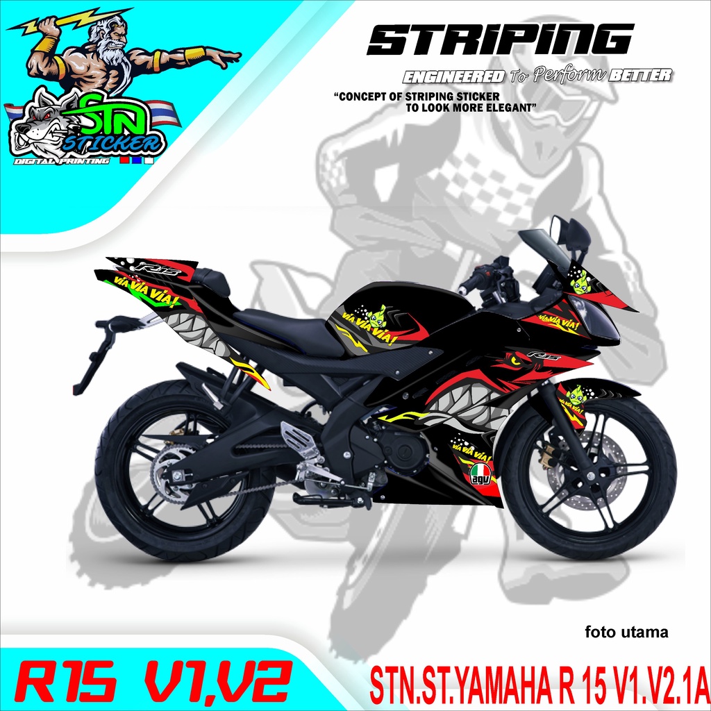 Jual Stiker Striping List Variasi R15 V1.V2/Sticker Striping R15 V1.V2 ...