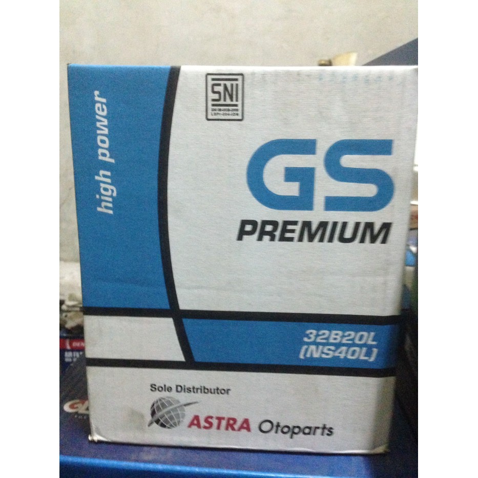 Jual Aki Accu Basah Mobil GS Premium Astra NS40L 32B20L 12V-32AH ...