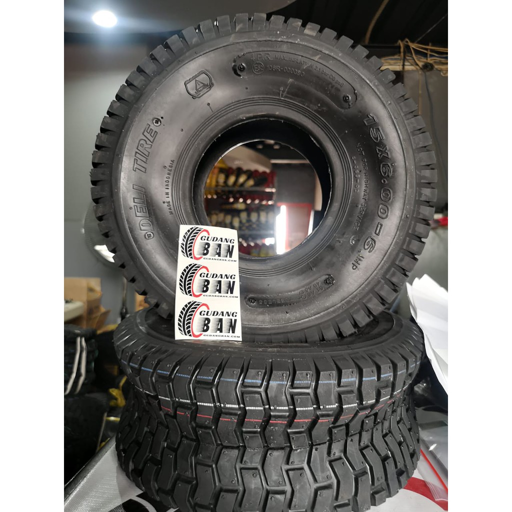 Jual ( ONROAD ) DELI TIRE BAN ATV / Buggy Ring 6 Ukuran 15 X 6.00 - 6 Tapak ASPAL / HALUS ...