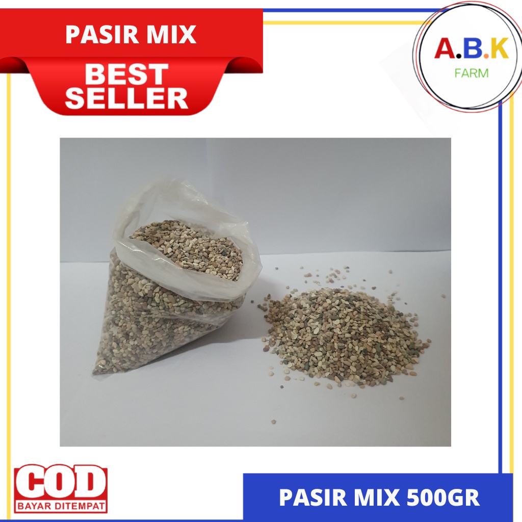 Jual Pasir Mix Pancawarna Pasir Panca Warna Aquarium Aquascape 500 Gram ...
