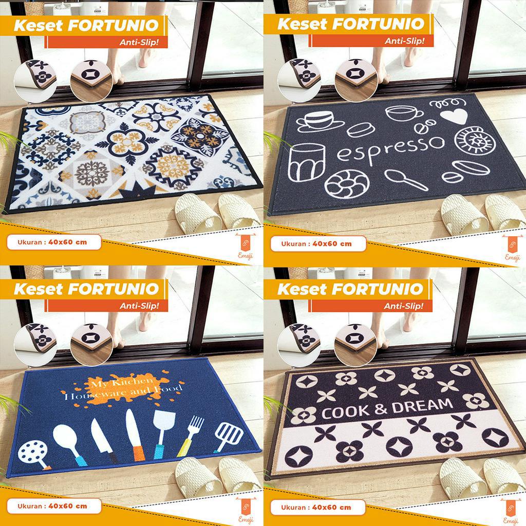 Jual Keset Kaki Anti Slip 40x60 cm FORTUNIO ★ Keset Kamar Tidur Keset ...