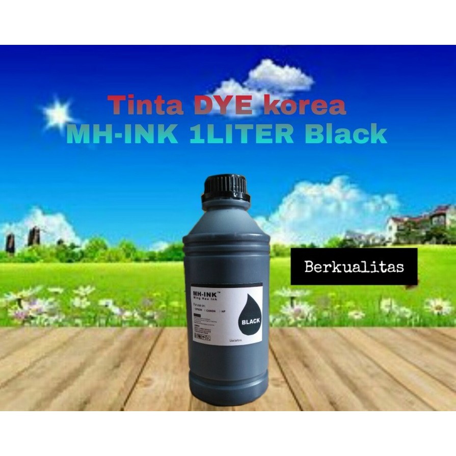 Jual Tinta Cair Refill DYE MH-Ink Korea EPSON CANON HP INKJET Black 1 ...