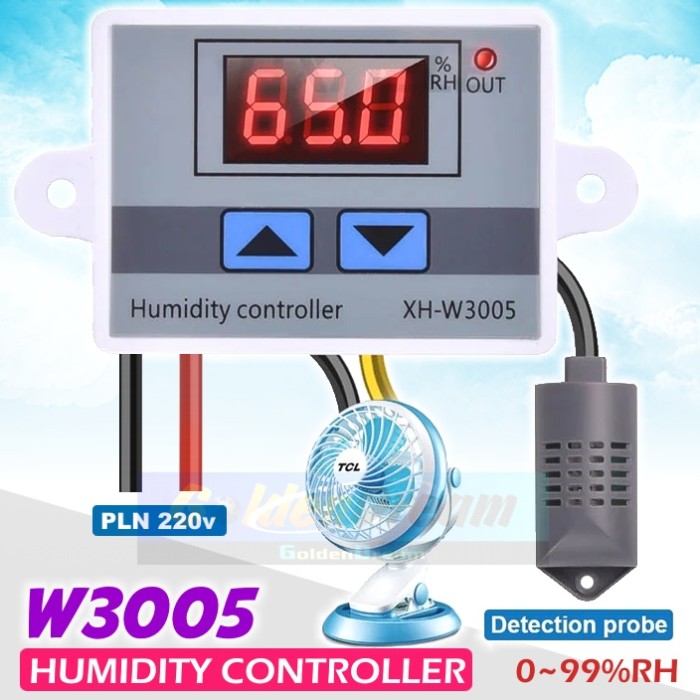 Jual W3005 Humidity Controller Pengatur Kelembaban Hygrostat Hygrometer ...