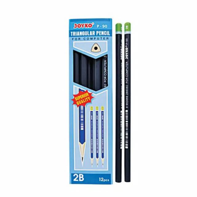 Jual Pensil 2B JOYKO P-90 Biru (12pc) | Shopee Indonesia