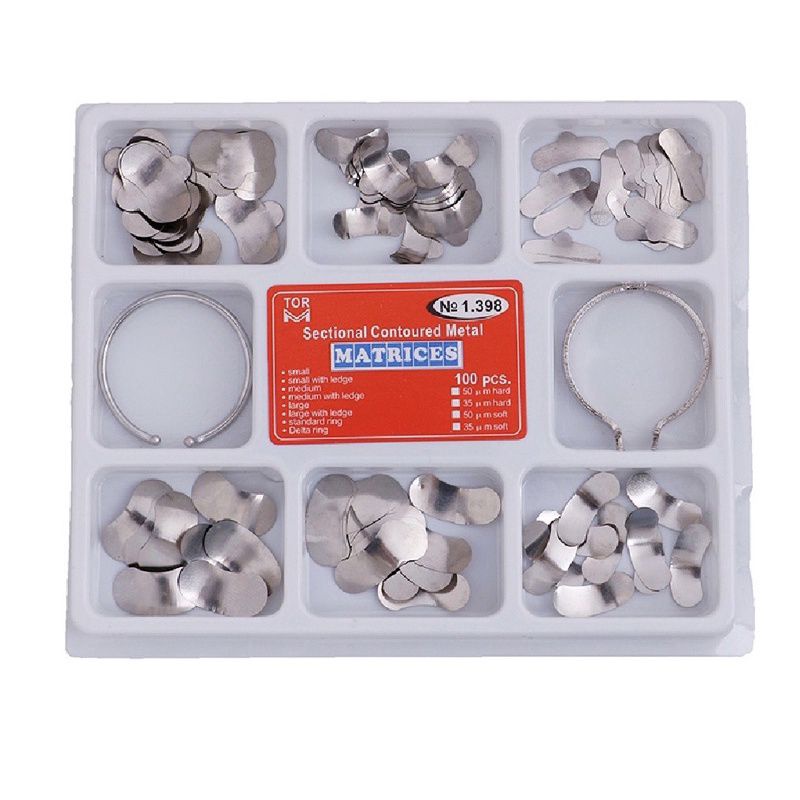 Jual sectional matrix dental contoured metal | Shopee Indonesia