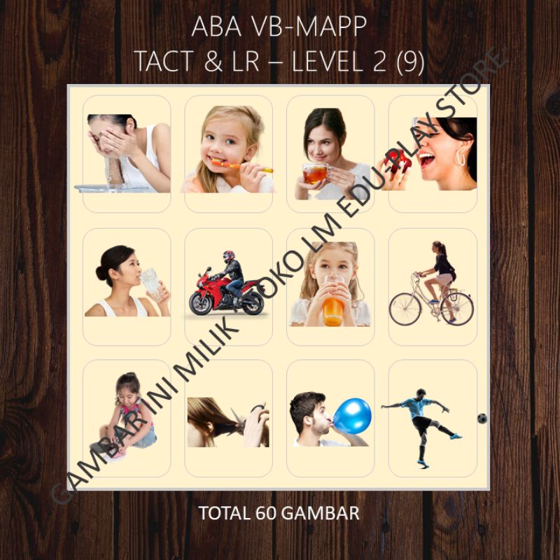 Jual Flashcard VB-MAPP Tact & Listener Responding Level 2 (9) IP ...
