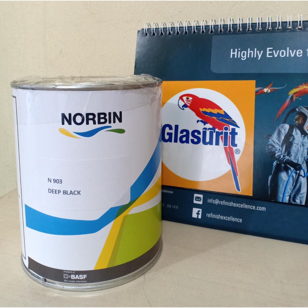 Jual NORBIN Mixing Color Deep Black Kemasan 1 Liter | Shopee Indonesia