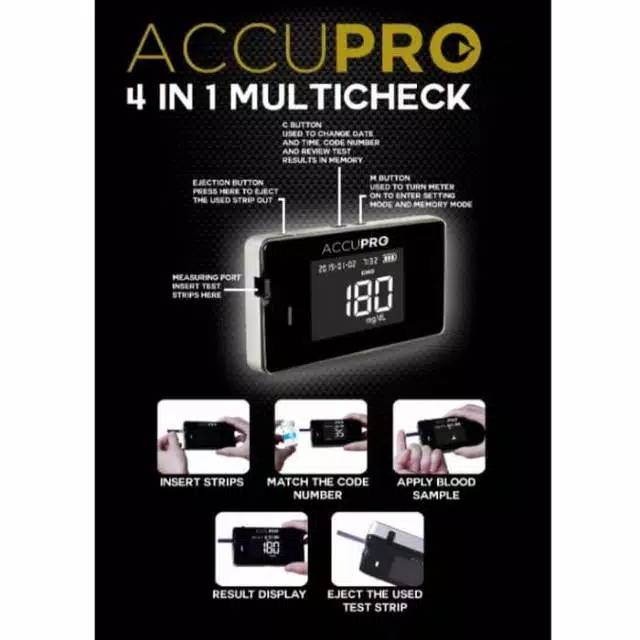 Jual Accupro 4 in 1 multicheck | Shopee Indonesia